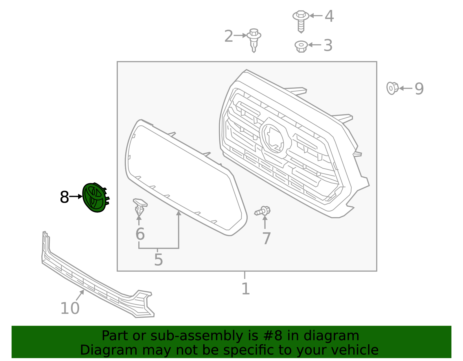2020-2023 Toyota Emblem 90975-A2014 | Toyota Parts Center