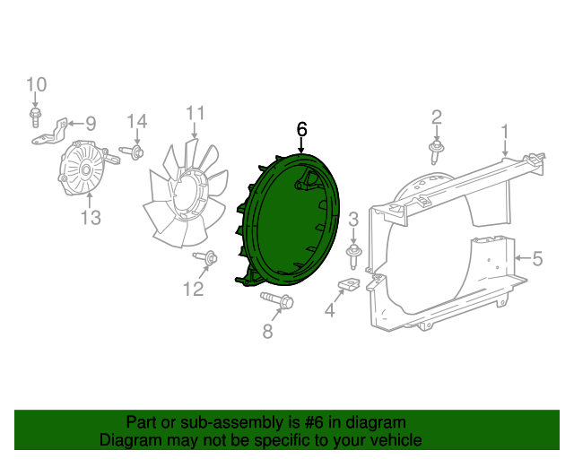 84243708 - Engine Cooling Fan Rear Shroud - 2016-2022 GM | Findlay Part