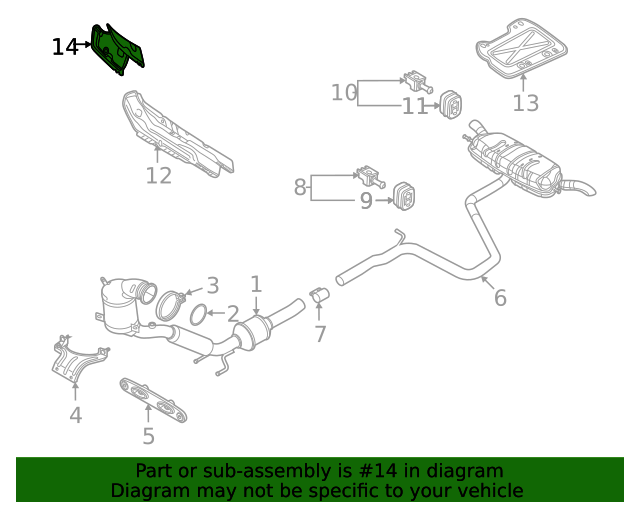 2018-2024 Volkswagen Tiguan Sound Absorber 5QA-825-635 | OEM Parts Online