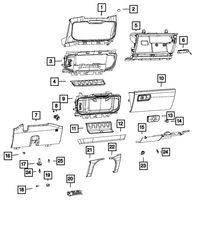 2019-2024 Ram Closeout Panel 68394539AB | Mopar Estores