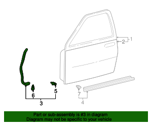 2000-2006 Toyota Tundra Weatherstrip 67862-0C010 | OEM Parts Online