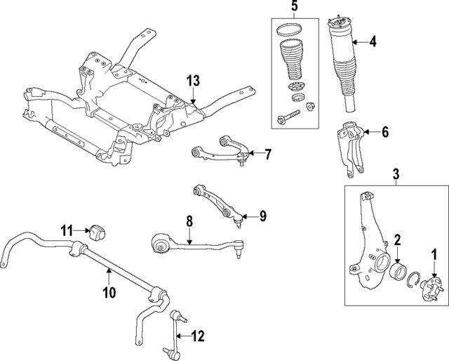 Air Spring - 2018-2022 Land Rover Range Rover (LR102248) | Land Rover ...
