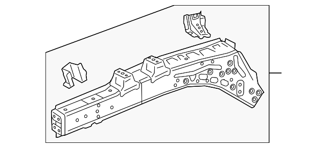 Driver Side Fender Rail 84791401 | GMPartsDirect.com