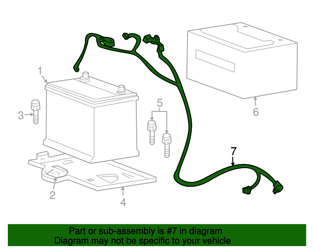 91851-3F011 - Positive Cable 2007-2009 Kia Amanti | Kia Cheap Parts