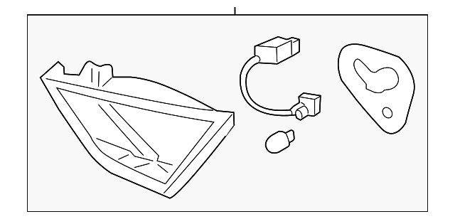 2011-2015 Hyundai Sonata Back Up Light Assembly 92404-4R000 | QuirkParts