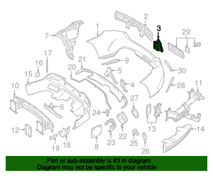 292-880-02-03 - Bumper Impact Absorber 2016-2019 Mercedes-Benz ...