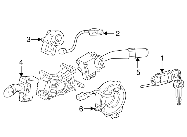 69057-02140 - Ignition Lock Cylinder 2005-2008 Toyota | Ourisman Toyota ...