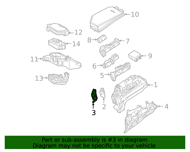 Toyota OEM Fuse & Relay Box Cover Part# 82661-12340 | OEM Vehicle Parts