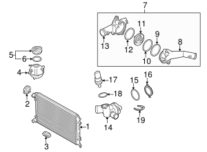 2005-2016 Volkswagen Upper Mount 1K0-121-367-M | OEM Parts Online