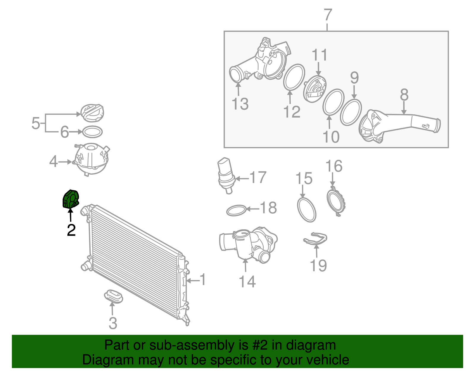 1K0-121-367-M - Upper Mount 2005-2016 Volkswagen | AutoNation Parts