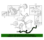 Genuine OEM Water Hose Part# LR034628 Fits 2013-2022 Land Rover: Up To ...