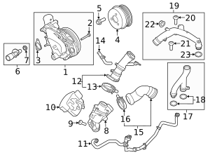 Genuine OEM Water Hose Part# LR034628 Fits 2013-2022 Land Rover: Up To ...