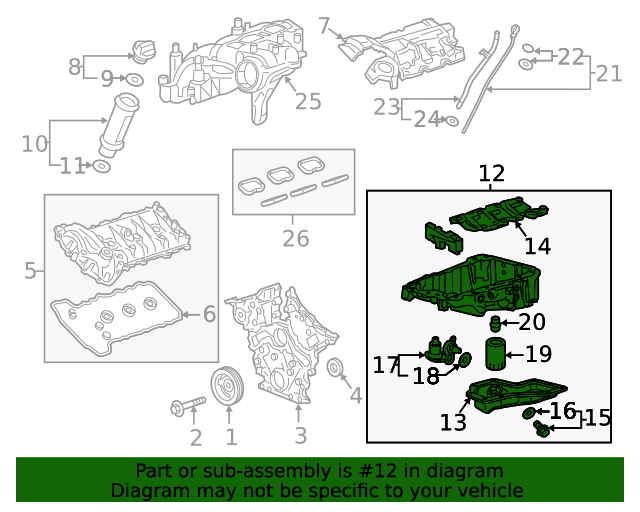 2020-2023 GM Oil Pan 12716560 | TascaParts.com