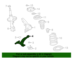 48069-48010 - Lower Control Arm - 1999-2003 Lexus RX300 | DiscMonster