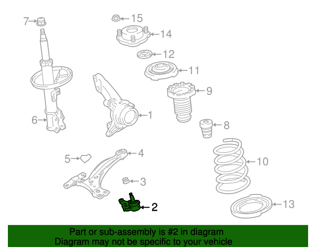 Lexus OEM Lower Ball Joint Part# 43330-39435 | OEM Vehicle Parts