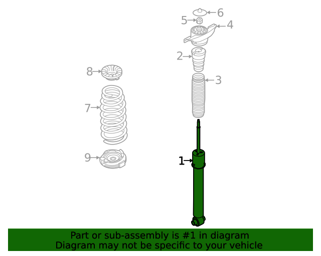 55307-L5400 - Shock Absorber 2020-2023 Hyundai Sonata | AutoNationParts.com