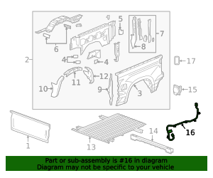 2019 GM Chassis Rear Wiring Harness 84401726 GM | GMPartsDirect.com