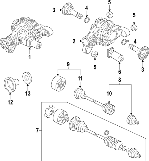 Axle Shafts & Joints for 2008 Audi Q7 | Audi OEM Parts