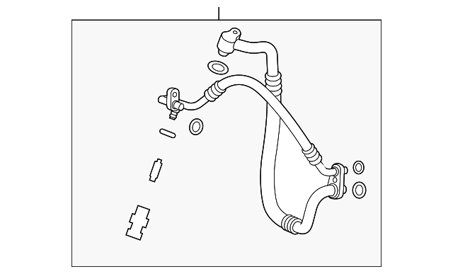 2016-2019 Chevrolet Cruze Air Conditioning Refrigerant Suction Hose ...