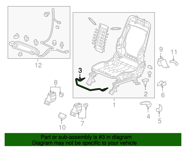 81273-TR0-A01 - Lever, Front Seat Cushion Slide 2012-2021 Honda | Honda ...