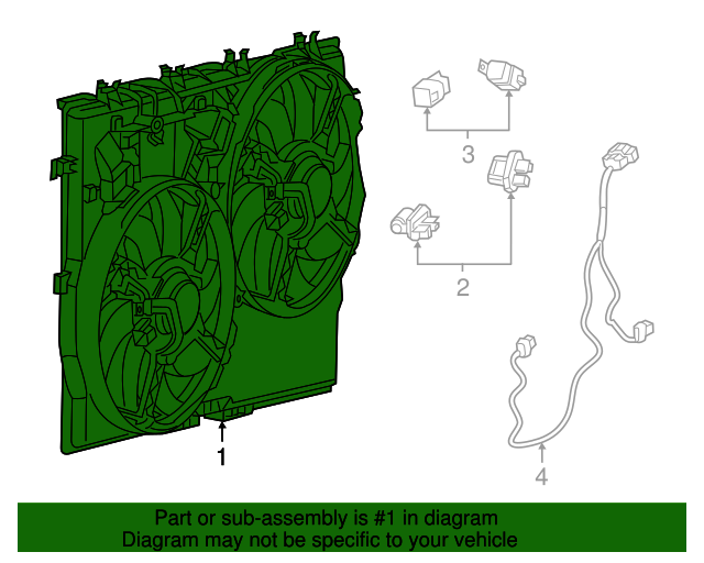 2014-2021 Ram Fan Module 68189000AD | TascaParts.com