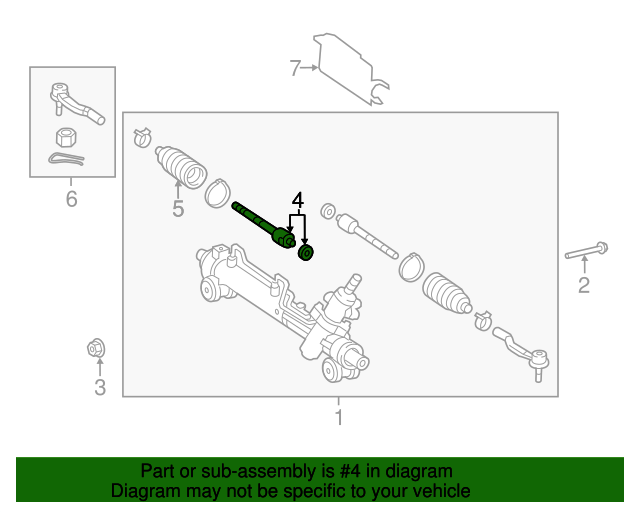 2005-2012 Toyota Steering Tie Rod End 45503-09420 | OEM Parts Online