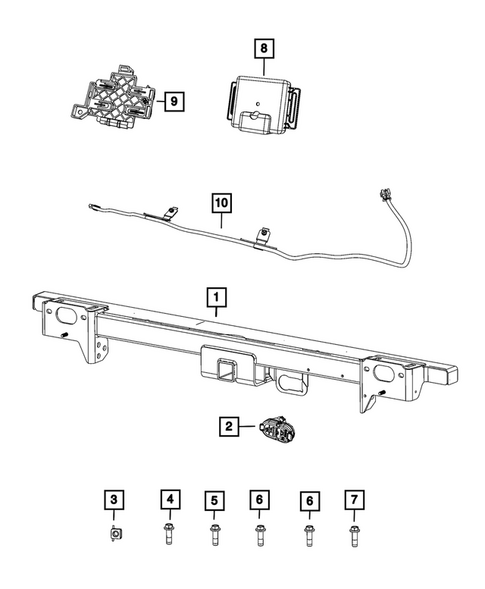 Trailer Tow and Tow Hooks for 2025 Ram ProMaster 2500 | Mopar eStore