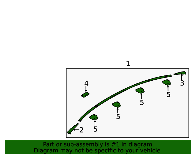 2014-2021 Mazda 6 Roof Molding GHY1-50-9L0 | MazdaParts.Online