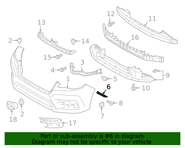 57707XC02A - Side Retainer 2019-2022 Subaru Ascent | Subaru Direct ...