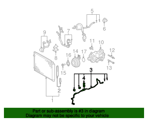 Lexus OEM Liquid Line Part# 88710-0E030 | OEM Vehicle Parts