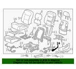 2014-2022 GM Driver Seat Recliner Actuator 22844102 GM | GMPartsDirect.com