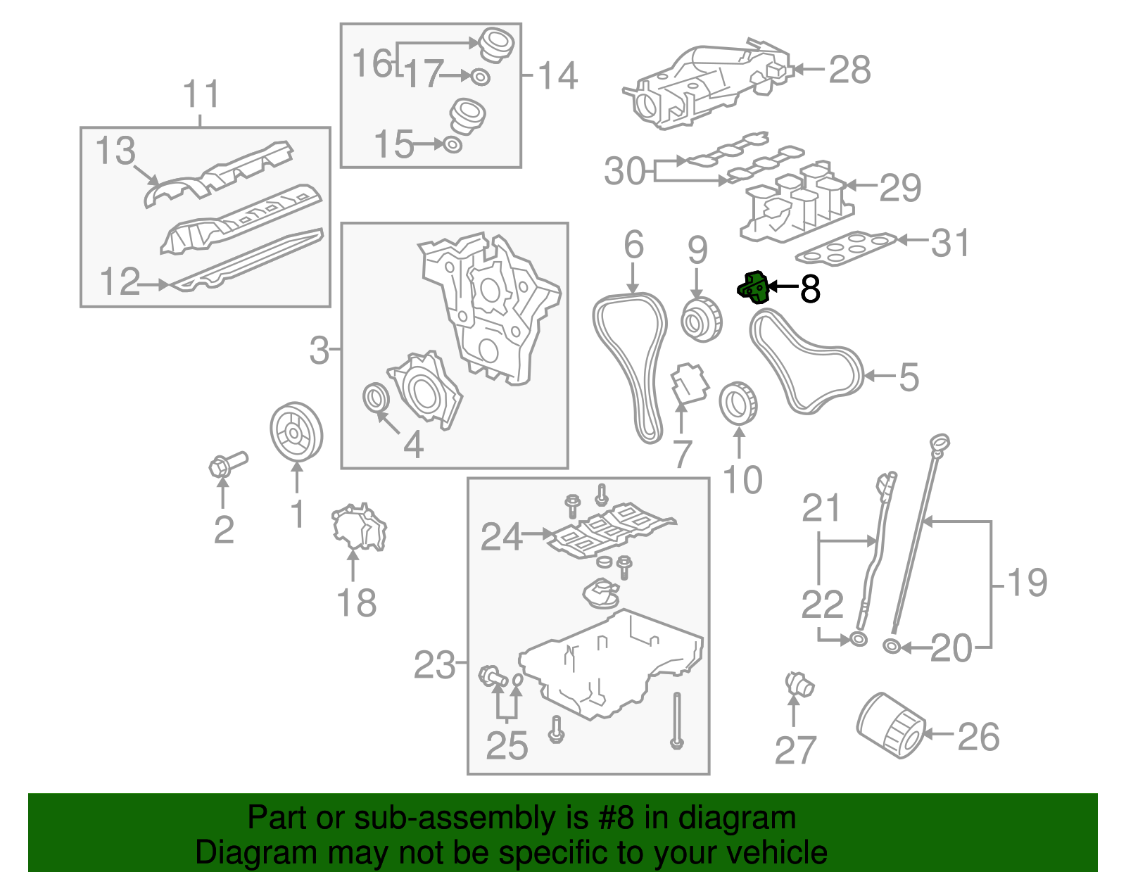 2004-2024 GM Chain Guide 12623514 GM | GMPartsDirect.com