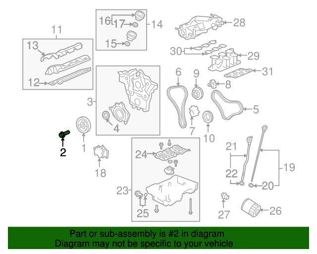 2000-2024 GM Balancer Bolt 11549124 GM | GMPartsDirect.com