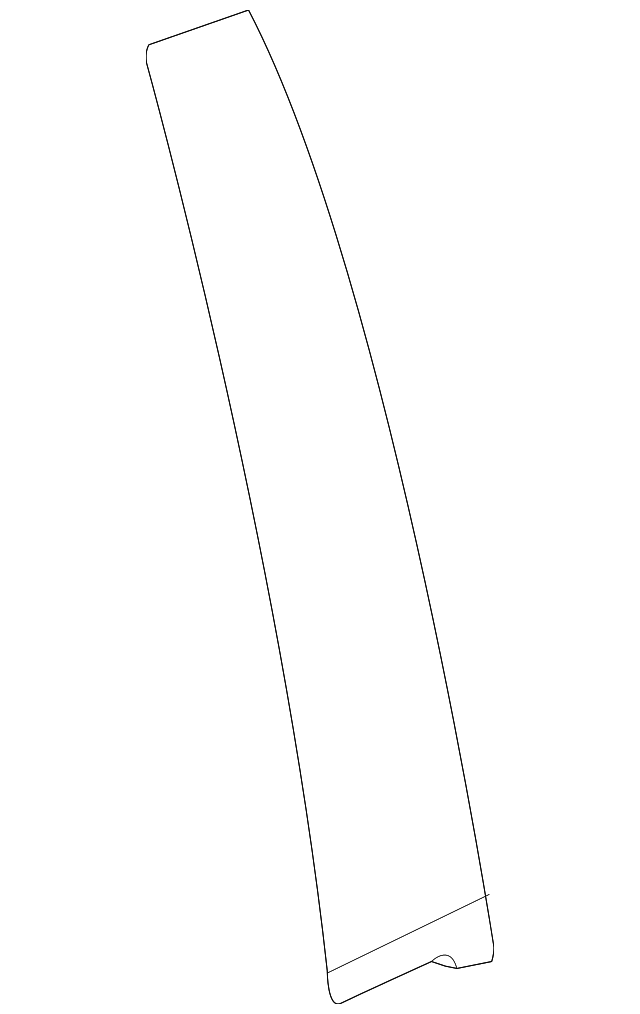2016-2020 Cadillac CT6 Rear Driver Side Door Window Frame Front ...