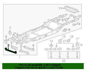 2015-2022 GM Front Crossmember 84916031 | TascaParts.com