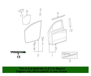 2007-2013 Toyota Tundra Door Emblem 75471-0C040 | OEM Parts Online