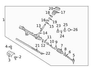 56522-C5500 - Inner Tie Rod Damper 2021-2023 Kia K5 | Kia.Parts Store