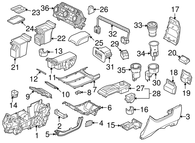 2012-2013 Land Rover Range Rover Sport Switch Assembly LR044982 ...