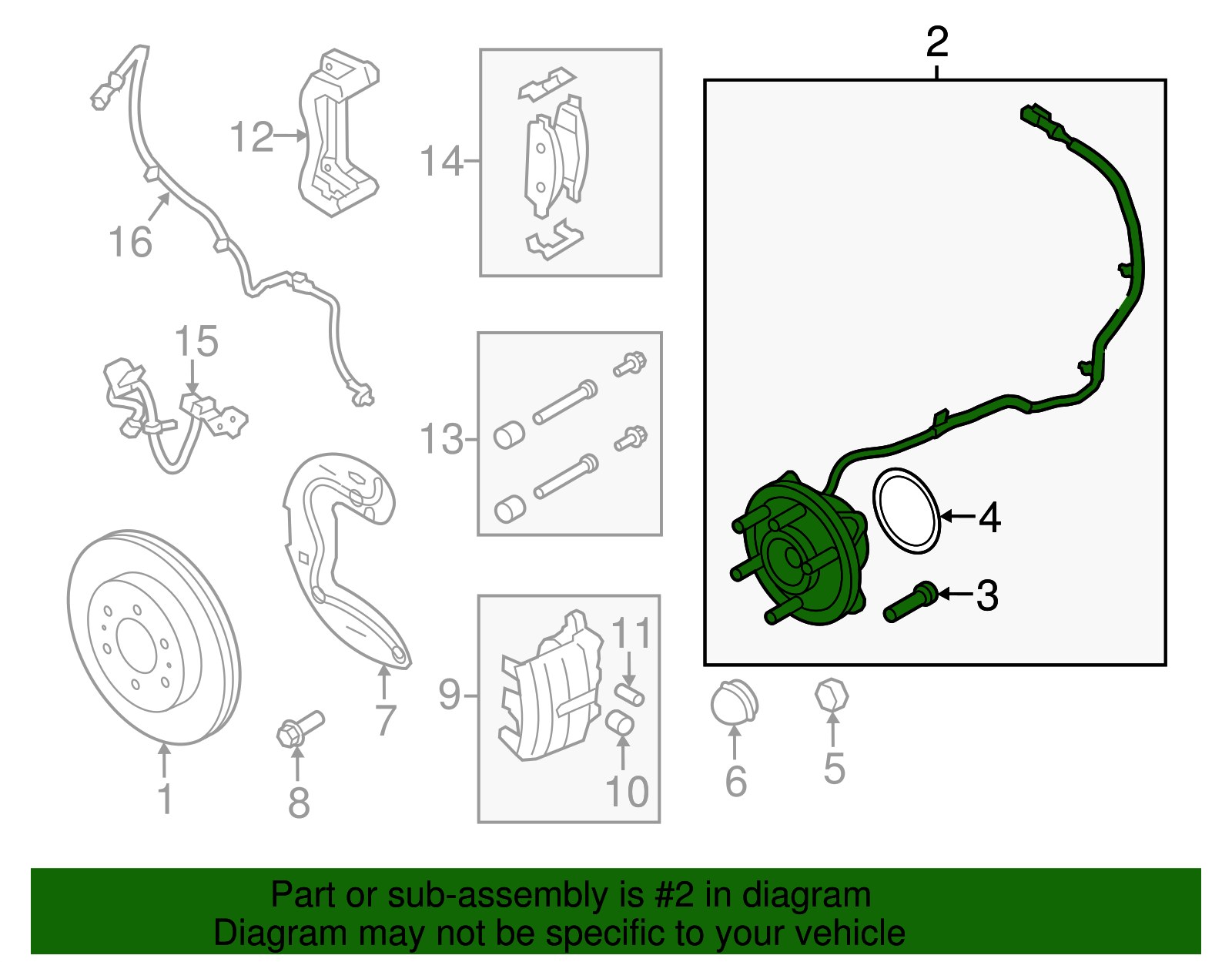 2011-2014 Ford F-150 Hub & Bearing CL3Z-1104-L | Varsity Ford