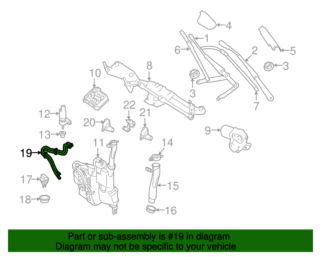 164-860-19-92 - Hose Assembly 2006-2011 Mercedes-Benz | Mercedes-Benz ...