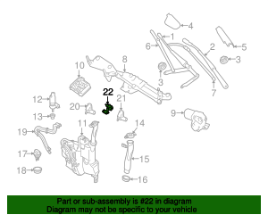 164-860-01-47 - Windshield Washer Nozzle 2006-2011 Mercedes-Benz ...
