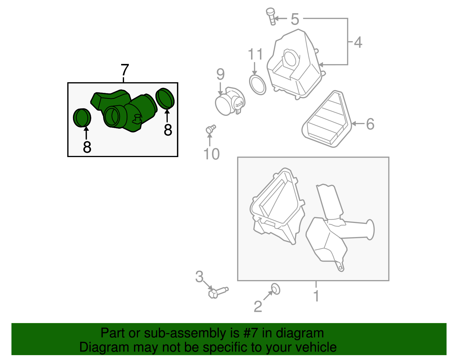 2007-2008 GM Duct Asm-A/Cl Otlt 15278630 | GM Parts Center