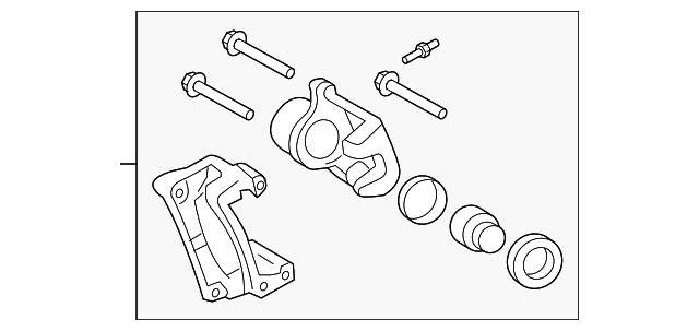 47750-04080 - Caliper - 2005-2015 Toyota Tacoma | OEM Genuine Toyota Parts