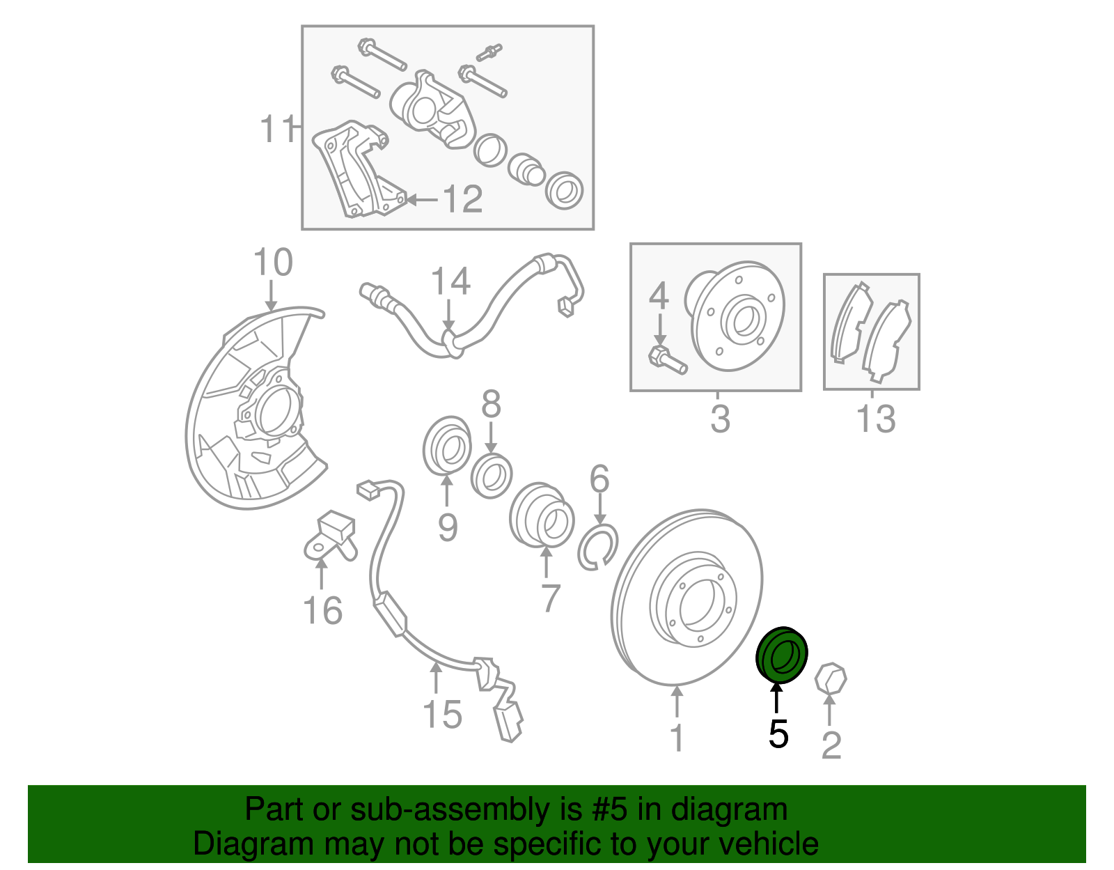 2005-2015 Toyota Tacoma Wheel Bearing 90366-A0001 | AutoNationParts.com
