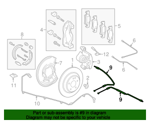 447-420-06-85 - Park Brake Cable 2016-2023 Mercedes-Benz Metris ...