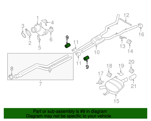 Genuine BMW 18-30-7-607-696 | Center Pipe Damper | FREE Shipping on ...