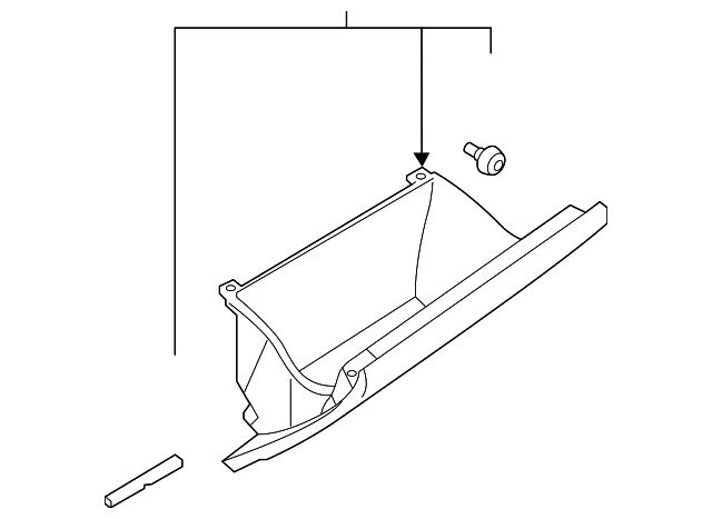 2019-2023 Volkswagen Jetta Glove Box Door 17B-857-121-82V | QuirkParts