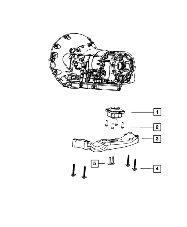 MOPAR TRANSMISSION MOUNT - 68084749AB - 68084749AB | Mopar Online Parts