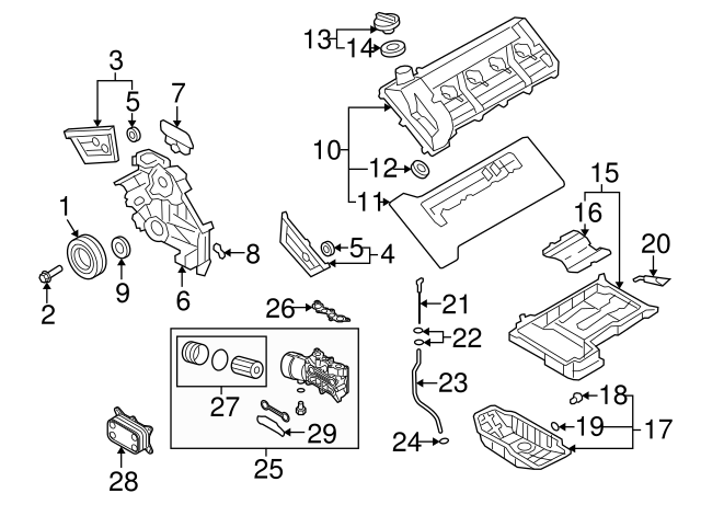 26410-3F100 - Oil Cooler 2009 Kia Borrego | Kia.Parts Store