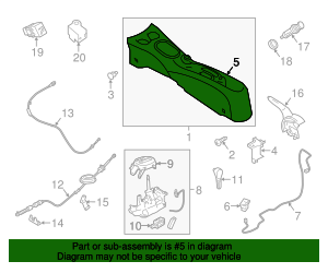 96910-9ME1A - Console Body 2017 Nissan Versa Note | Nissan Parts ...